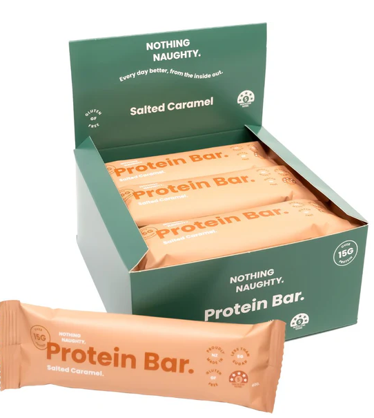 Nothing Naughty Protein Bar Salted Caramel 40g 86132 | Your Online ...